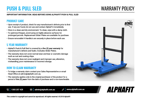Push Pull Sled | AlphaFit Built Not Bought